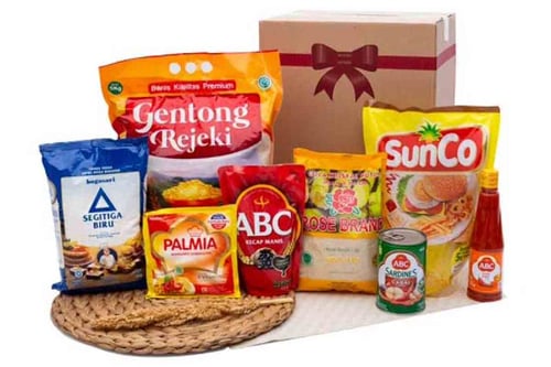 Contoh Parcel Sembako Sederhana